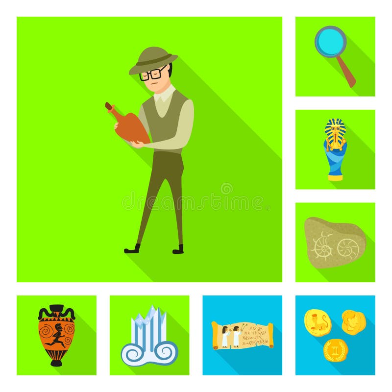 Object of Story and Items Icon. Collection of Story and Attributes ...