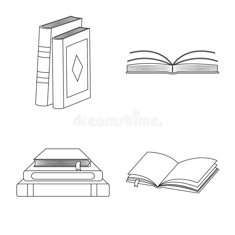 Vector Design of Study and Literature Symbol. Set of Study and Source ...