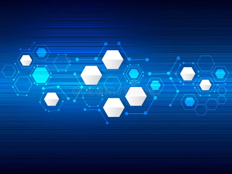 Vector Future Network Telecom Technology, Abstract Background Stock ...