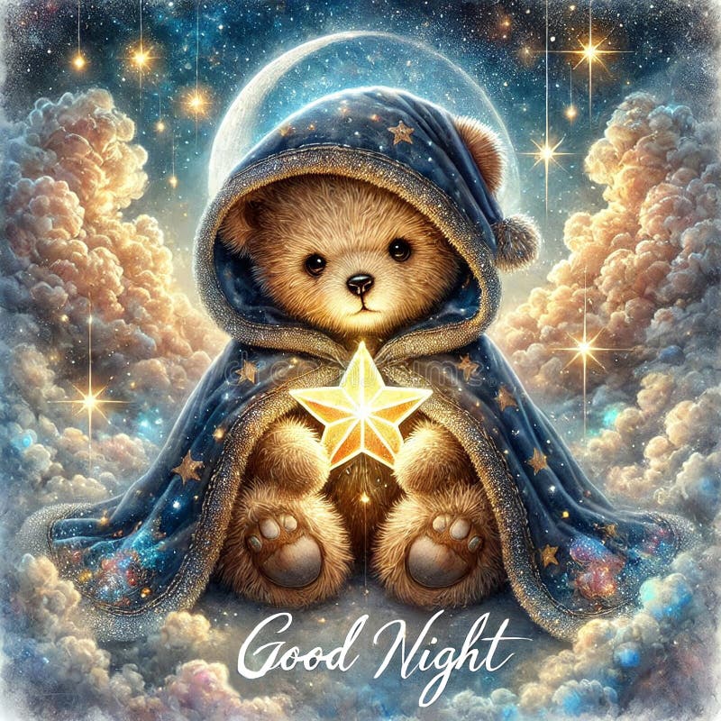 Vector Design of a Teddy Bear Wearing a Hoodie with the Words Good ...