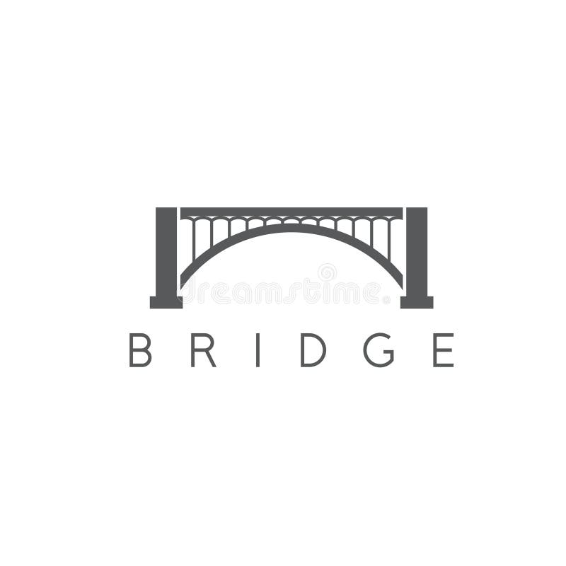 Vector Design Template of Abstract Bridge Stock Vector - Illustration ...
