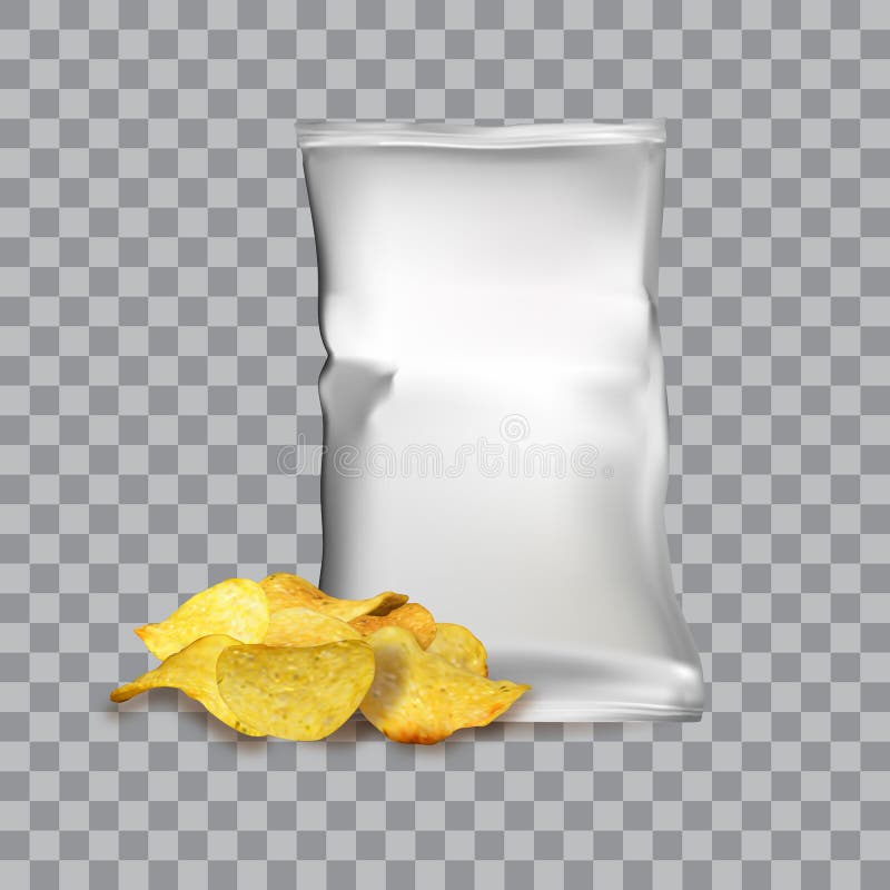 Vector Design Template for Chips Advertising. Package with Place for ...
