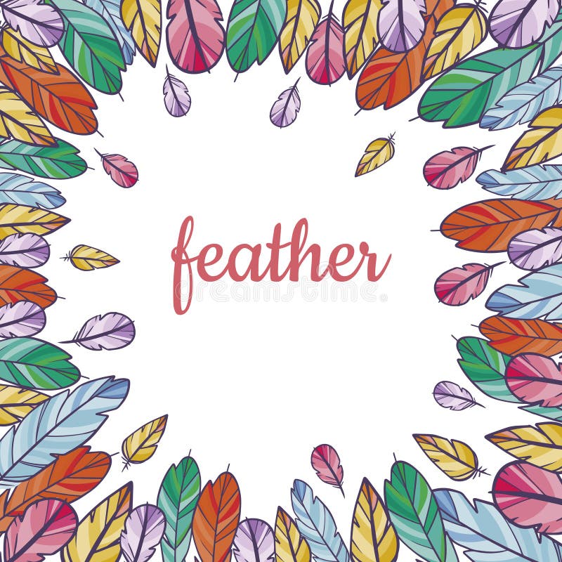Vector Design Template with Feathers for Invitations, Wedding Greetings ...