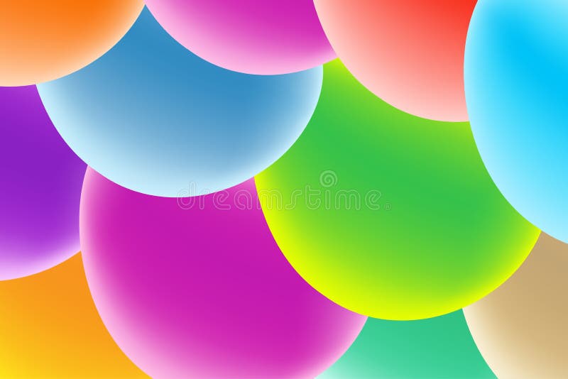 Vector Design Template in Trendy Bright Gradient Colors with Abstract ...