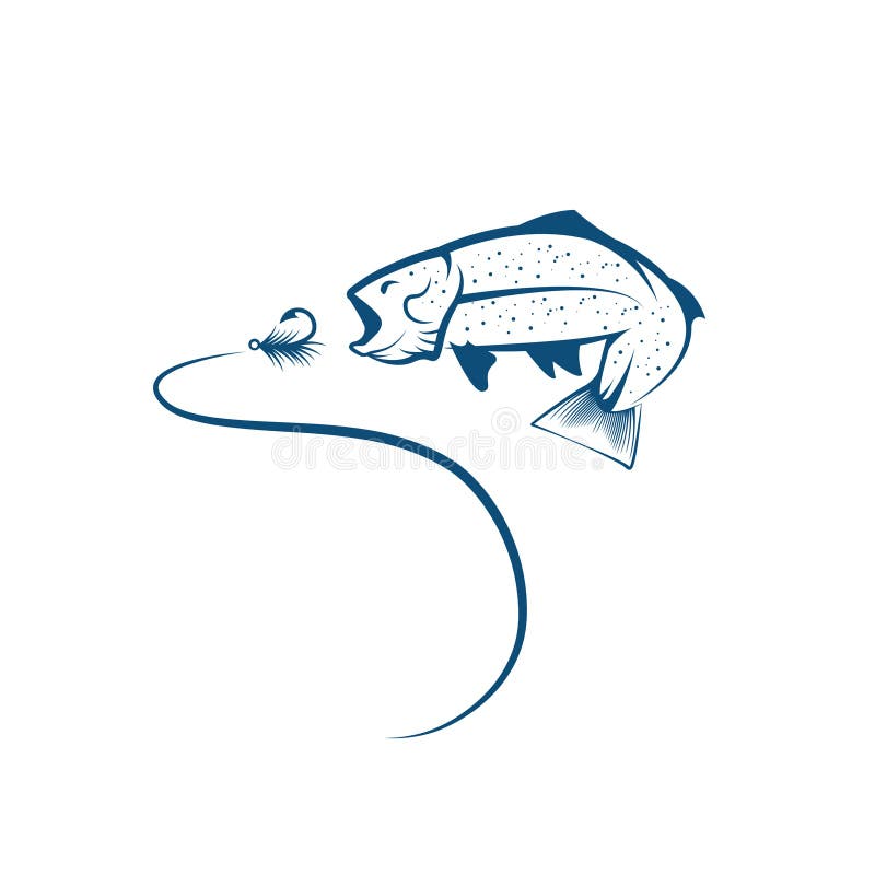 Vector Design Template of Trout Stock Vector - Illustration of fauna ...