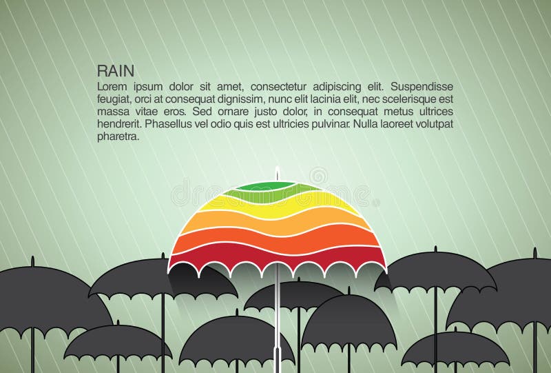 Vector Design Template with Umbrellas. Background Stock Vector ...
