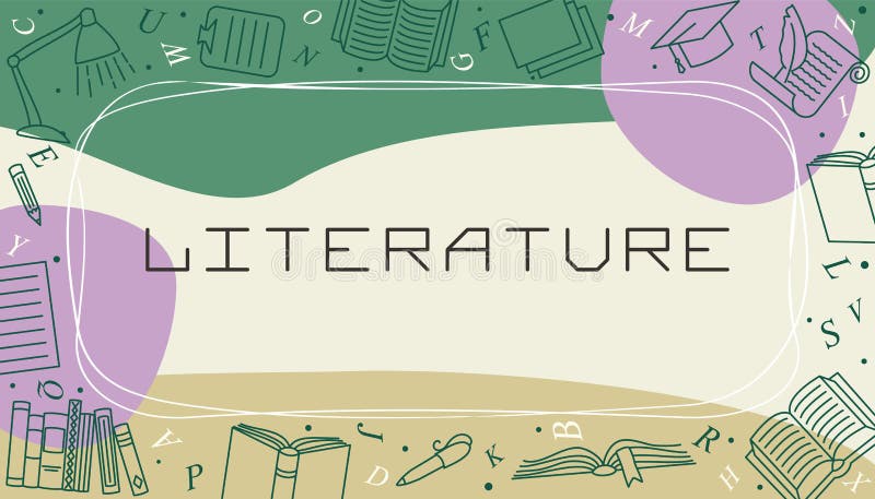 Vector Design Templates for Literature in Simple Modern Style Stock ...