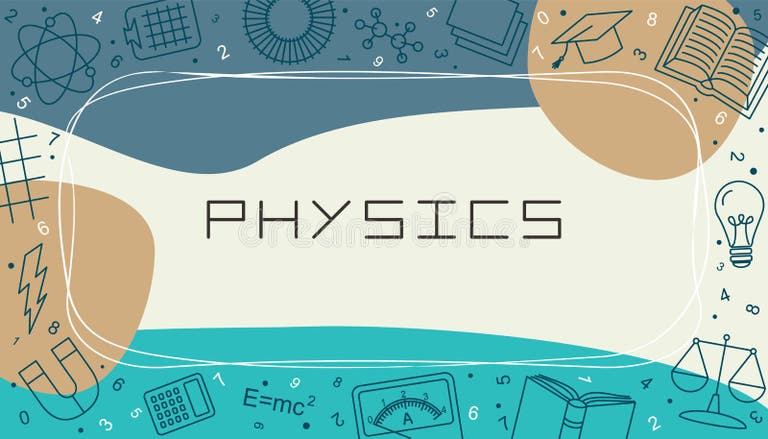 Vector Design Templates for Physics in Simple Modern Style with Line ...