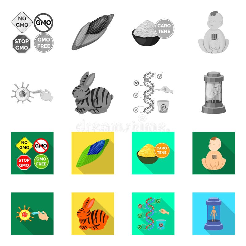 Vector Design of Test and Synthetic Logo. Set of Test and Laboratory ...