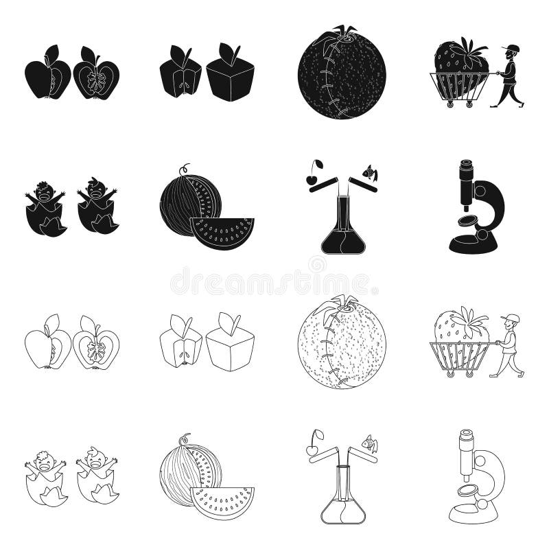 Vector Design of Test and Synthetic Logo. Set of Test and Laboratory ...