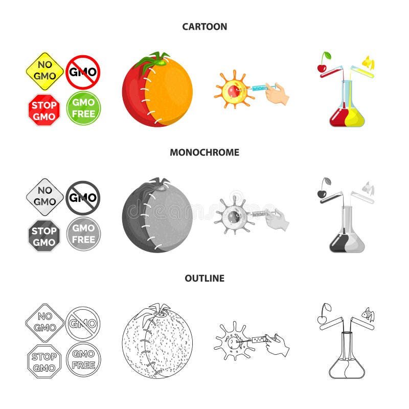 Vector Design of Test and Synthetic Logo. Set of Test and Laboratory ...