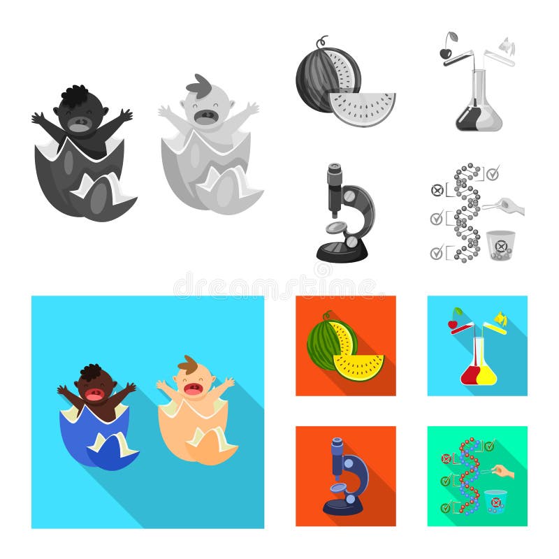 Vector Design Of Test And Synthetic Symbol Collection Of Test And Laboratory Stock Symbol For