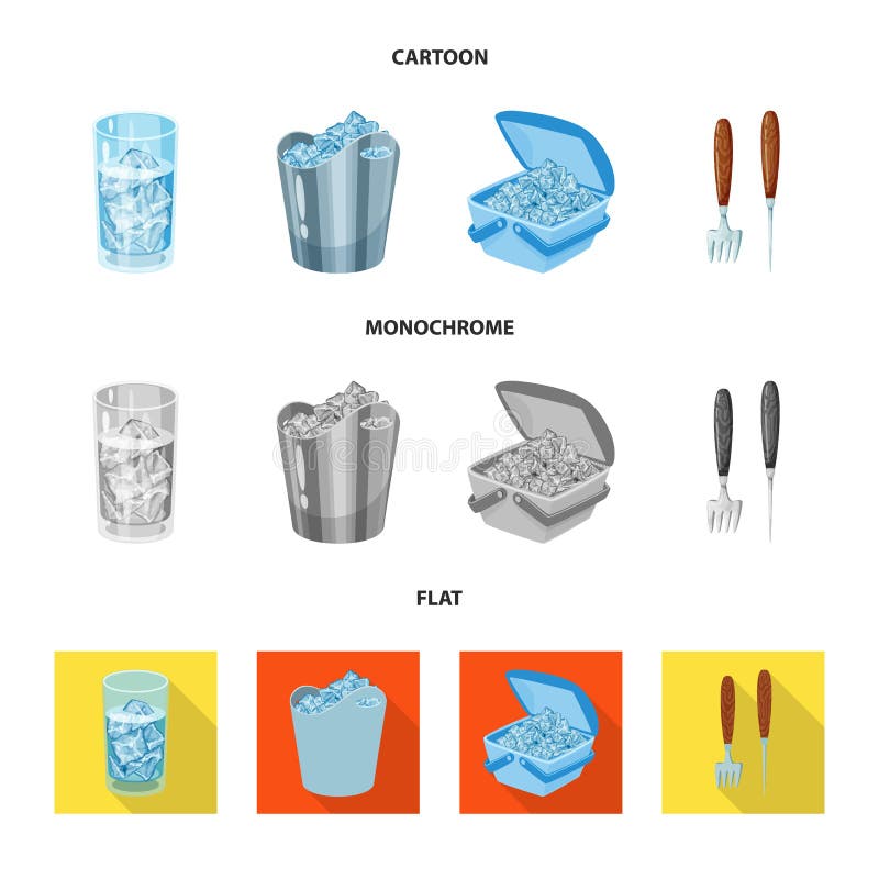 Vector Design of Texture and Frozen Sign. Collection of Texture and ...