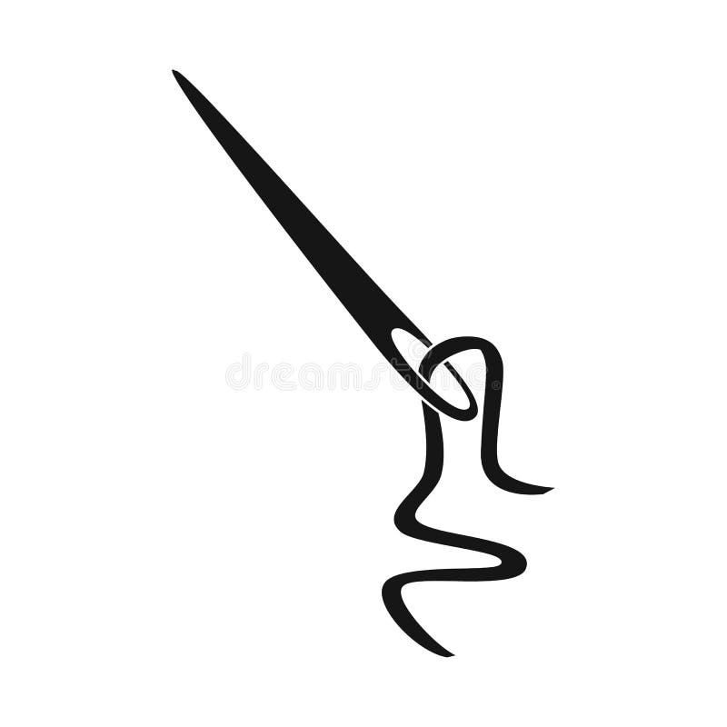 Isolated Object of Thread and Needle Icon. Set of Thread and Seam Stock ...
