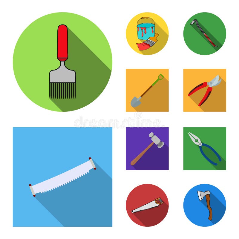 Vector Design of Tool and Construction Logo. Set of Tool and Carpentry ...