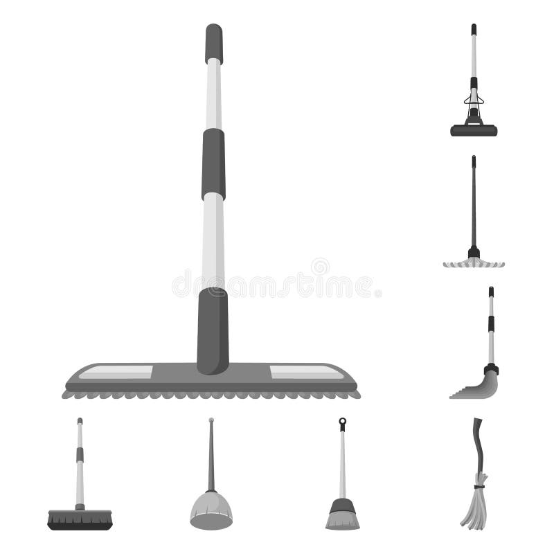 Isolated Object of Tool and Mopping Logo. Set of Tool and Household ...