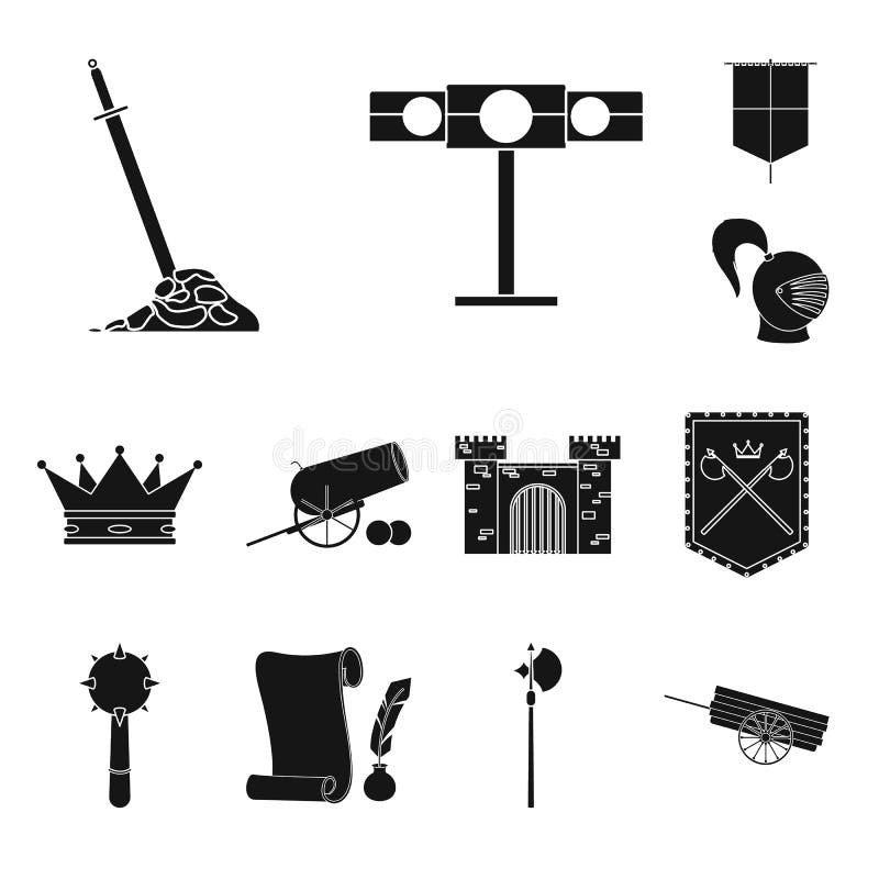 Vector Design of Traditional and Renaissance Icon. Set of Traditional ...