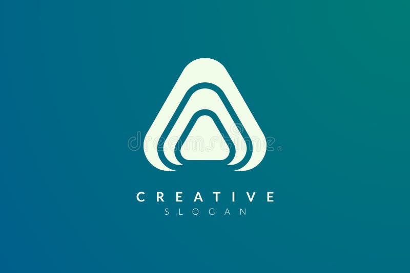 Vector Design of a Triangle with Rounded Corners Stock Vector ...