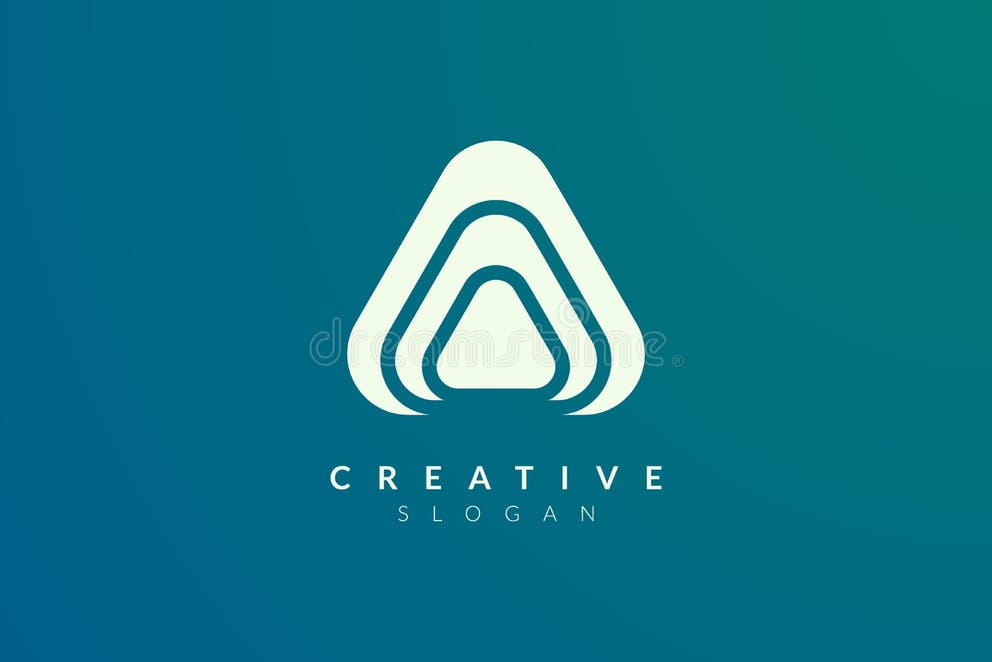 Vector Design of a Triangle with Rounded Corners Stock Vector ...