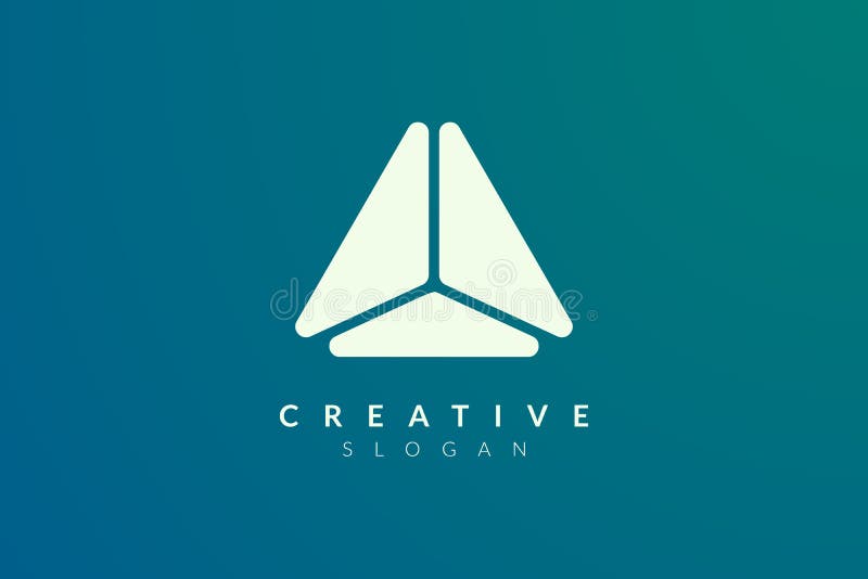 Vector Design of a Triangle with Rounded Corners Stock Vector ...