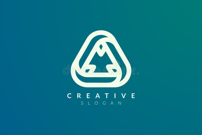 Rounded Triangle Outline Design Vector Stock Illustrations – 800 ...