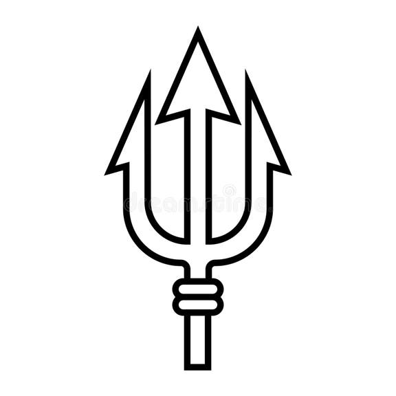 Vector Design of Trident and Poseidon Sign Stock Illustration ...