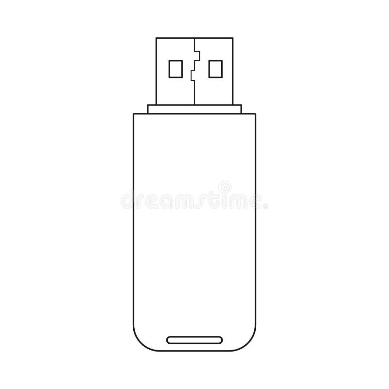 Vector Design of Usb and Memory Symbol. Set of Usb and Connection ...