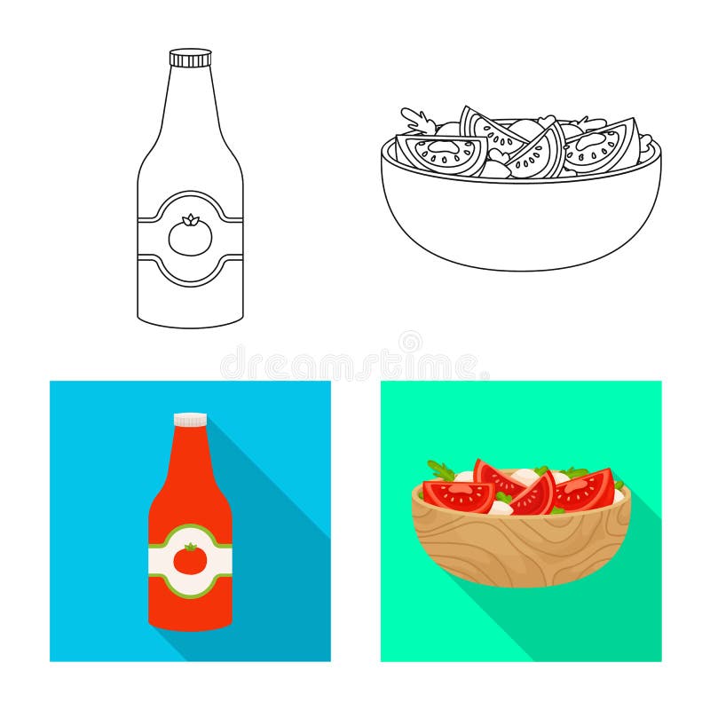 Vector Design of Vegetable and Delicious Symbol. Set of Vegetable and ...