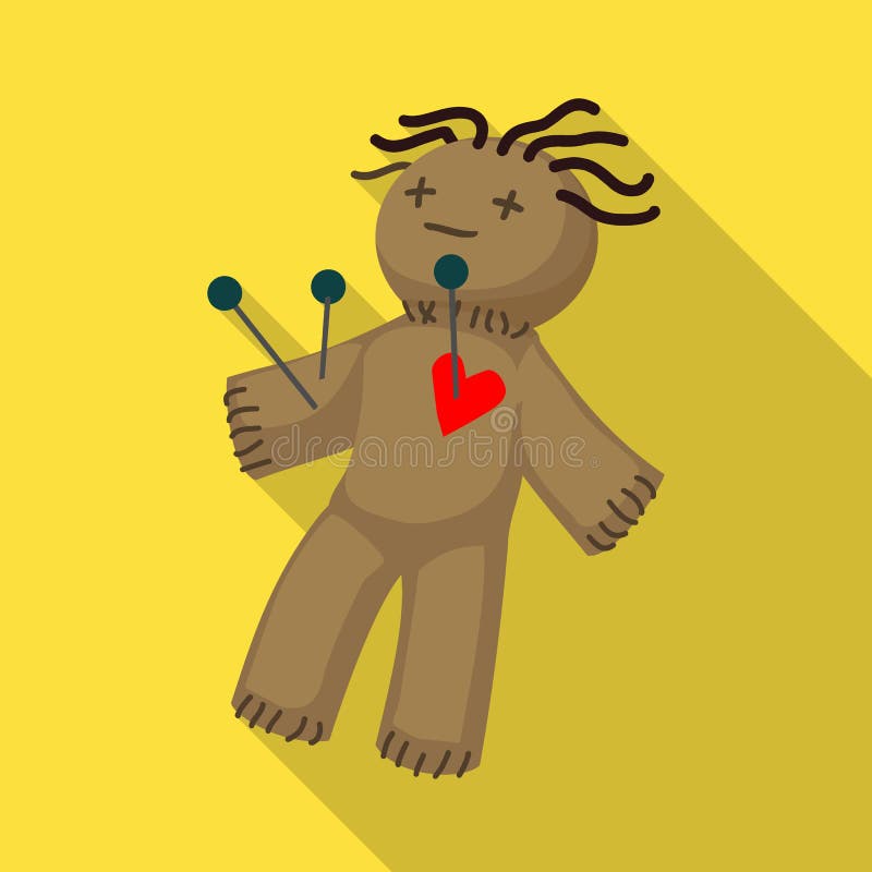 Voodoo puppet stock illustration. Illustration of girl - 11848837