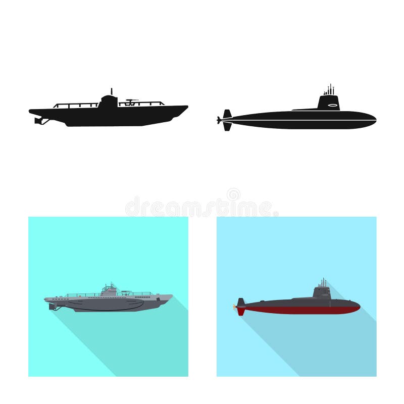 Vector Design of War and Ship Symbol. Set of War and Fleet Vector Icon ...