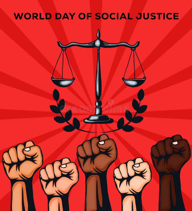 Vector Design World Day of Social Justice Stock Vector - Illustration ...