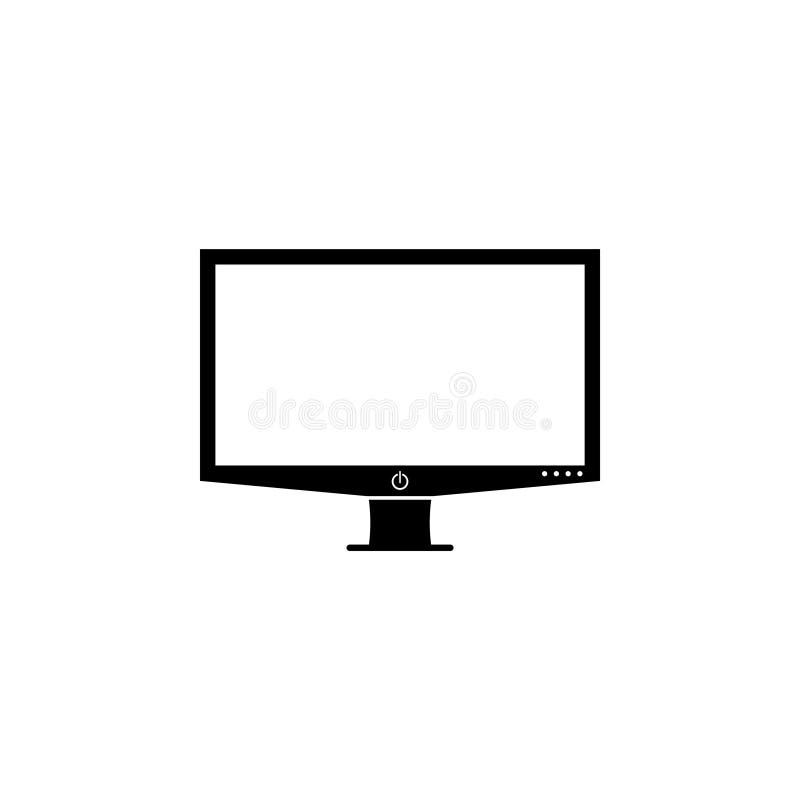Desktop Computer Icon Symbol Sign Stock Illustration - Illustration of ...