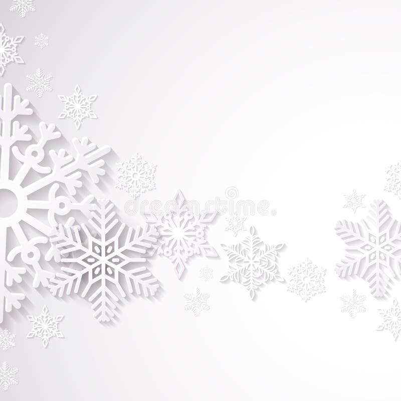 Vector Detailed Cutting Paper Snowflakes Abstract Background Stock ...