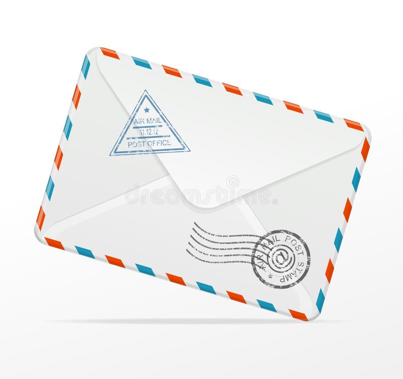 Vector Detailed Envelope and Text Banner Stock Vector - Illustration of ...