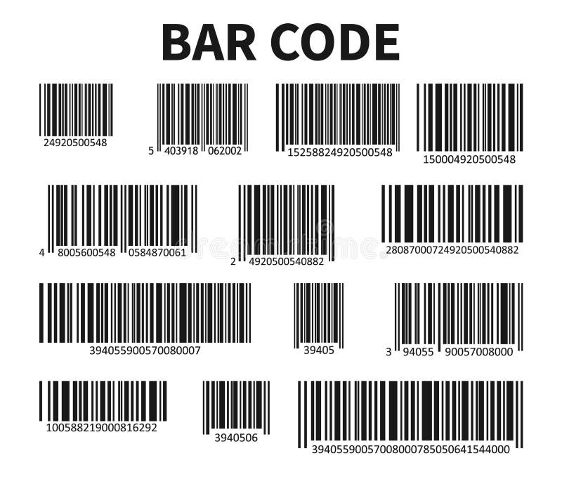 El Código De Barras Del Código De Producto Universal Mecanografía El ...