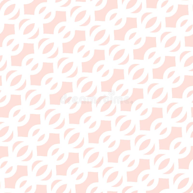 Vector Diagonal Mesh Seamless Pattern. Subtle Pink and White Minimal ...