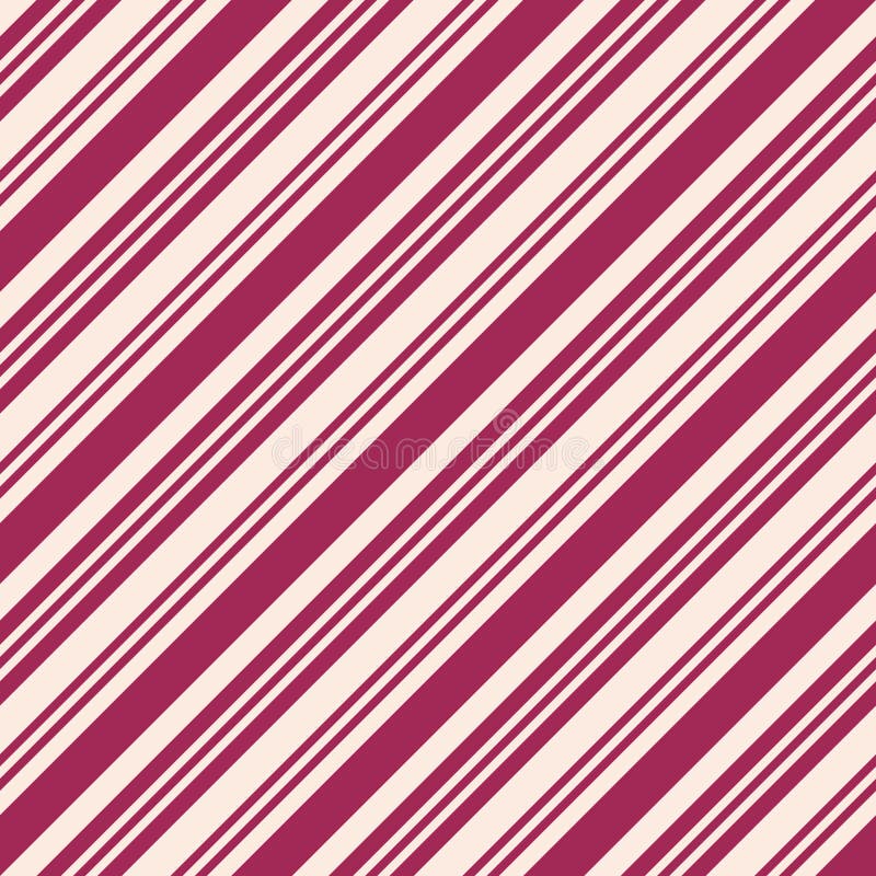 Diagonal Stripes Seamless Pattern. Simple Red and White Vector Lines ...