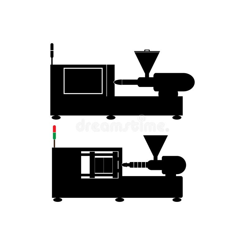 Electric or Hydraulic Injection Molding Icon Stock Vector ...