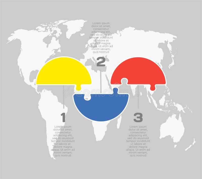 Vector Diagram Infographic Process on 3 Steps Stock Vector ...