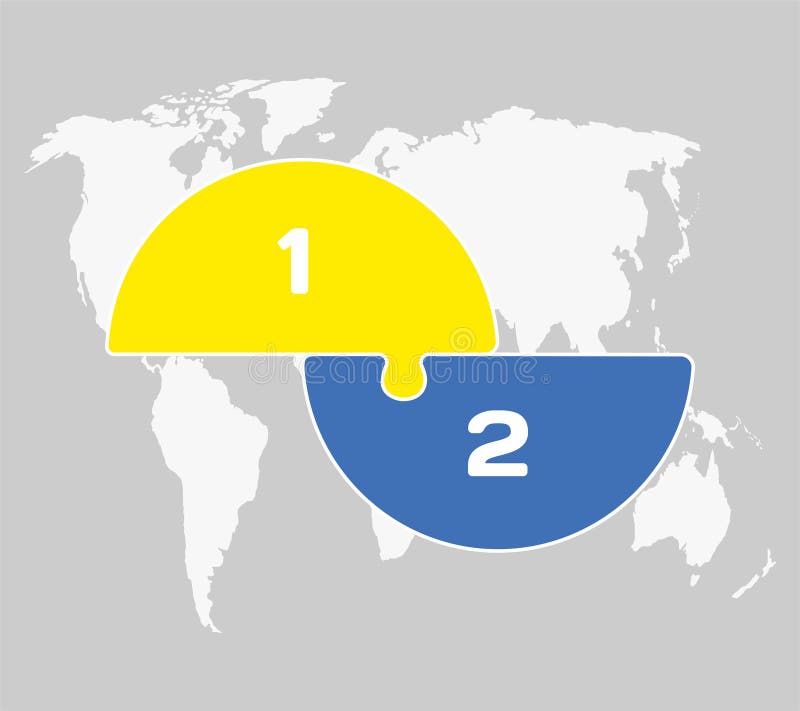 Vector Diagram Infographic Process on 2 Steps Stock Illustration ...