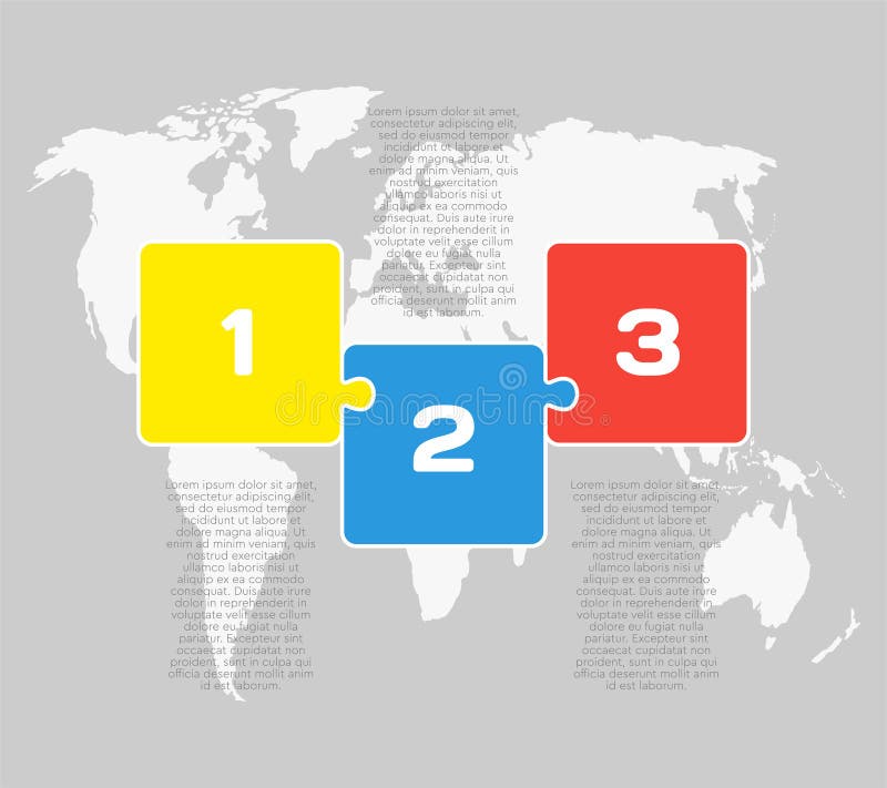 Vector Diagram Infographic Process on 3 Steps Stock Vector ...