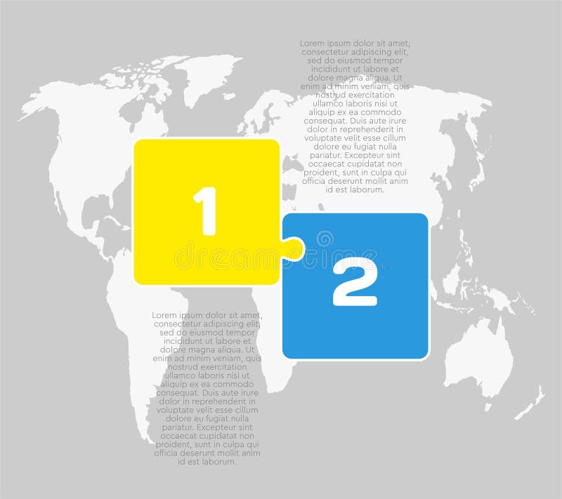 Vector Diagram Infographic Process on 2 Steps Stock Vector ...