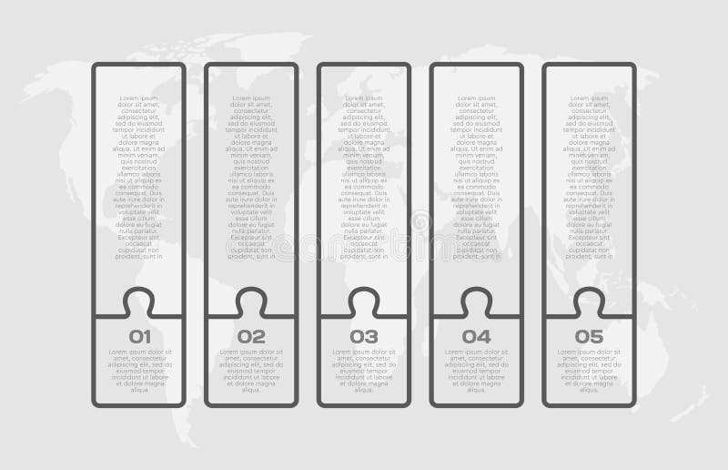 Vector Diagram Infographic Process on 5 Steps Stock Vector ...