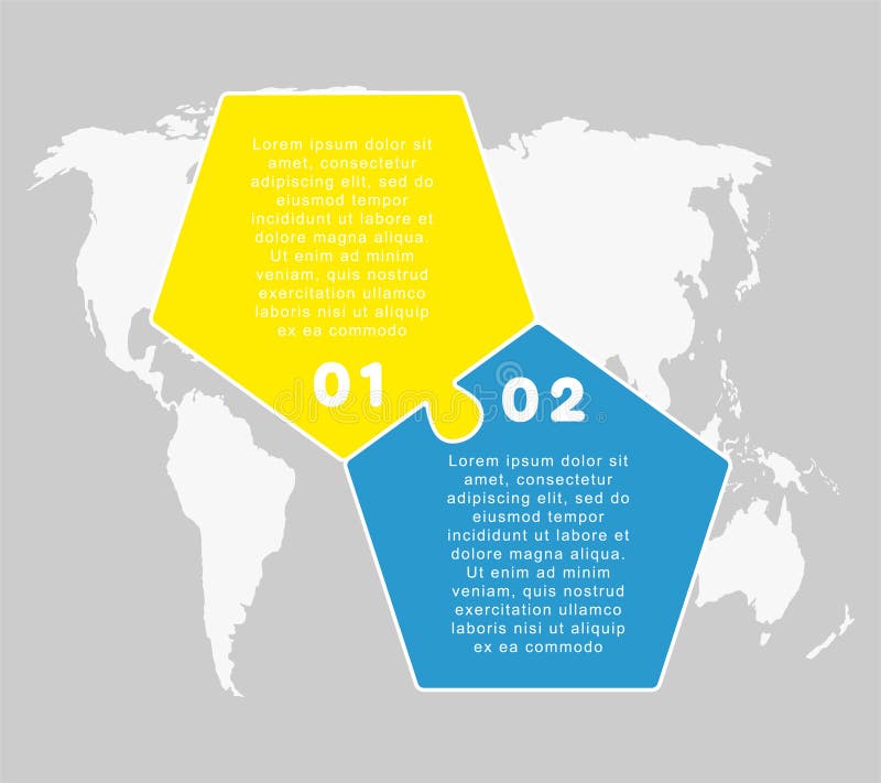 Vector Diagram Infographic Process on 2 Steps Stock Vector ...