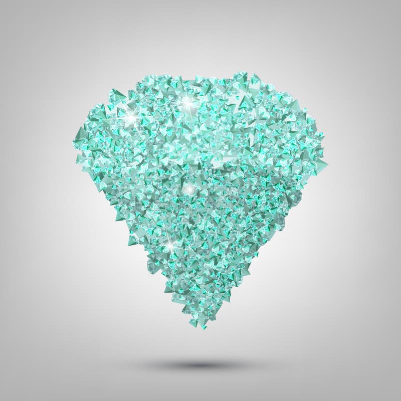 Vector Diamond. Abstract Diamond. Crystal Object Design. Stock Vector ...