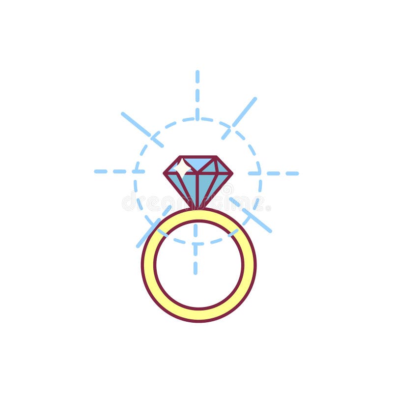 Vector diamond bridal ring stock vector. Illustration of graphic ...