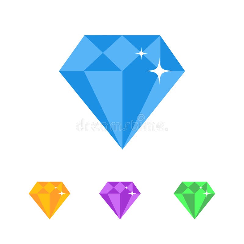 Vector diamonds stock vector. Illustration of treasure - 48717260