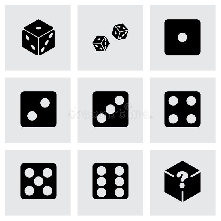 Vector dice icon set stock vector. Illustration of banner - 51232793