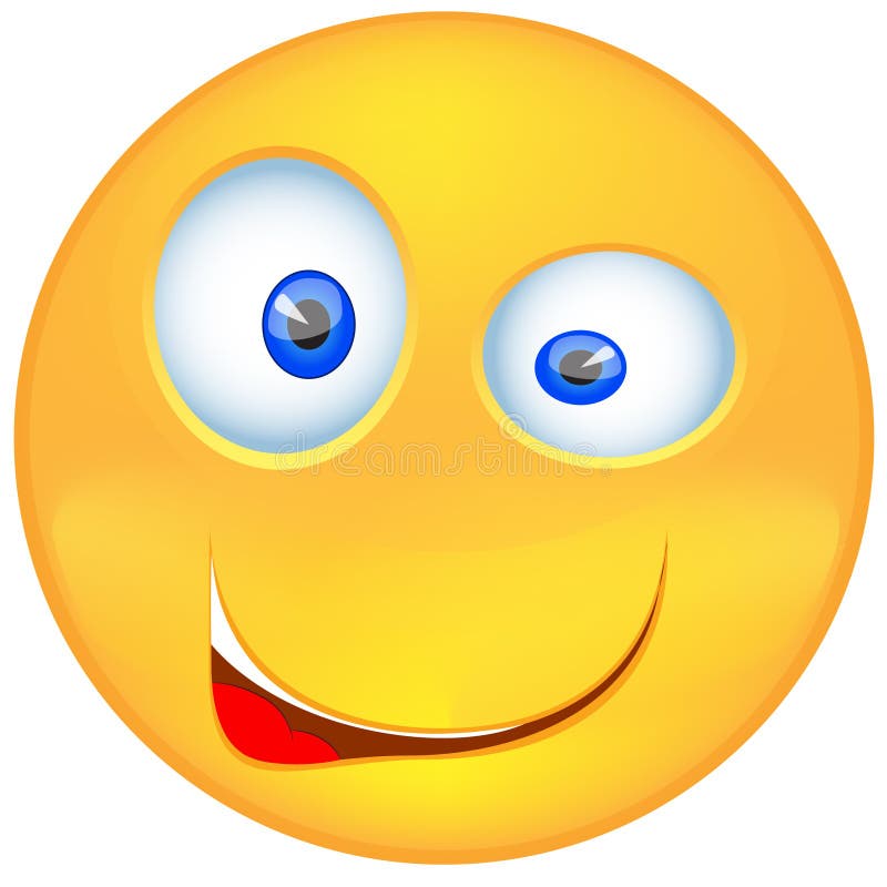 Vector Die - Emoticon Uitdrukkend Verbijstering Glimlachen Vector ...