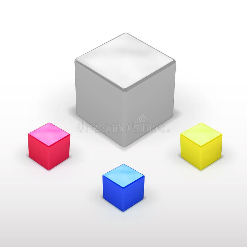 Vector Different Colors Box Collection Stock Vector - Illustration of ...